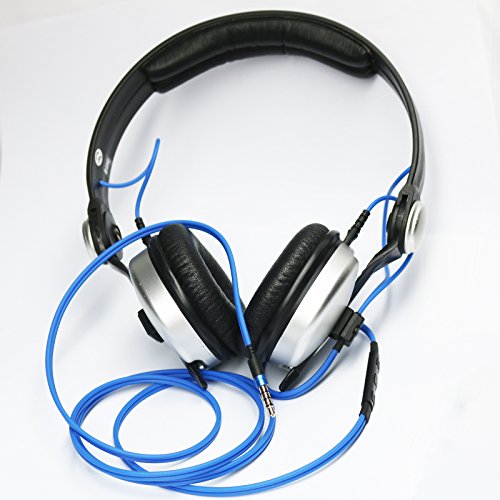 NewFantasia Replacement Cable Compatible with Sennheiser HD25 / HD25-1 / HD25-1 / II HD25-13 / HD25-C Headphone, Remote Volume Control Mic Compatible with Samsung Galaxy Android