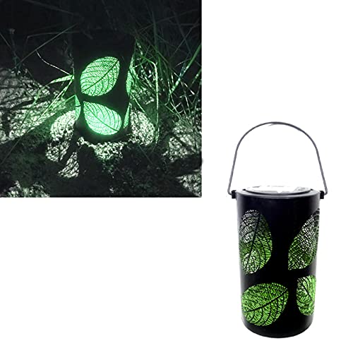 Lxcom Lighting Green Solar Lantern Lights Metal Waterproof Decorative Solar Garden Lights Garden Solar Lights Solar Lamp Outdoor Retro Garden Hanging Lantern Decorative Light for Home Garden Patio