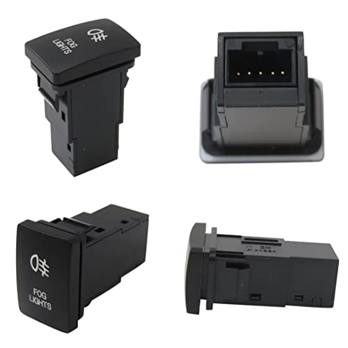 Blue Fog Light Push Button Switch LED Push Switch for 2019 Toyota Tacoma SR5 Crew Cab Pickup 4-Door