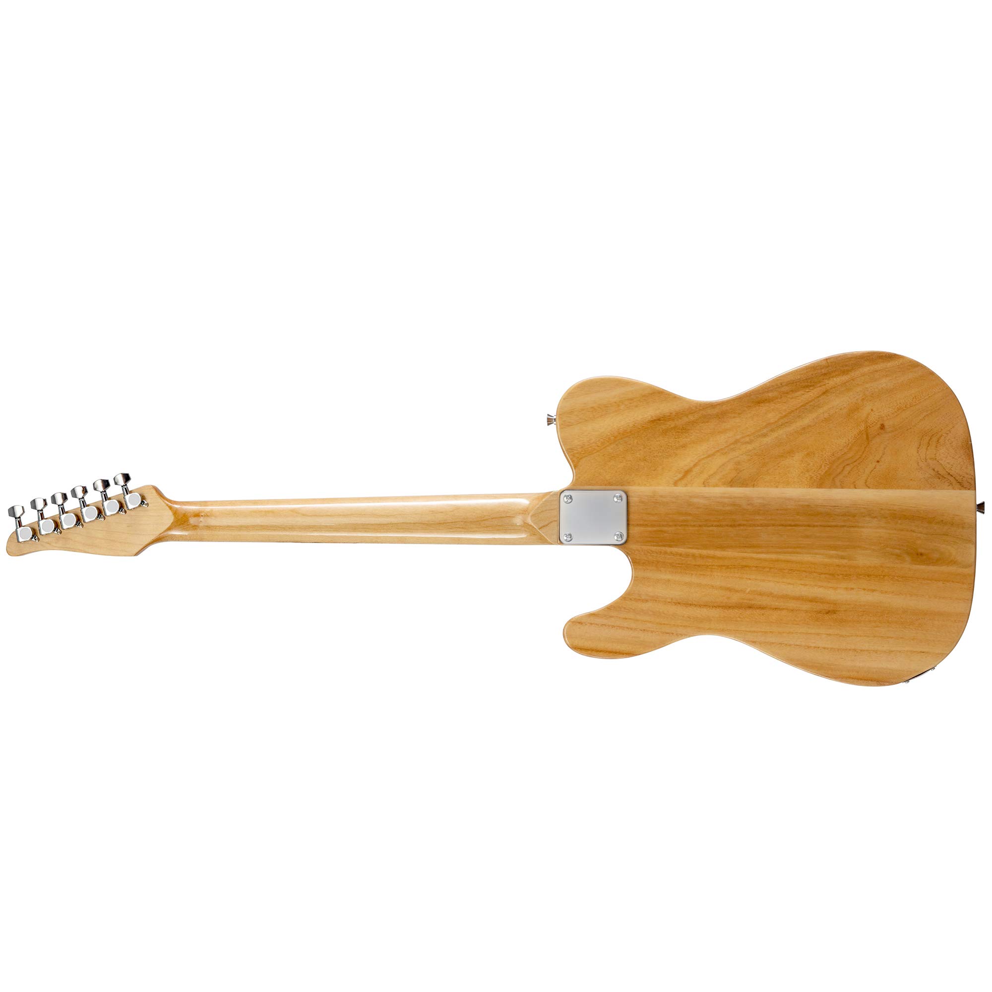 LyxPro 39” Electric Guitar TL Series, Full-Size Paulownia Wood Body, 3-Ply Pickguard, C-Shape Neck, Ashtray Bridge, Quality Gear Tuners, 3-Way Switch & Volume/Tone Controls, 2 Picks Included, Natural
