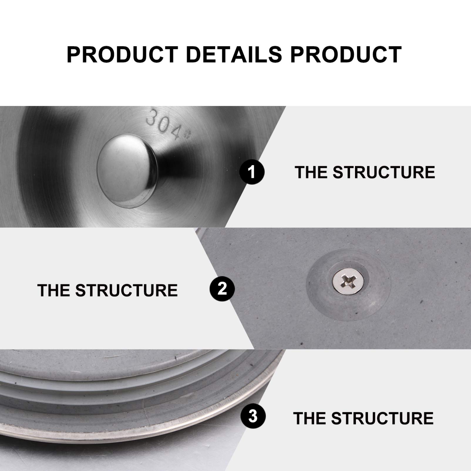 Drain Cover Sink Stopper Kitchen Supplies Sink Hair Stopper Drain Kitchen Sink Supplies Stopper Stopper Sink Kitchen Stopper Kitchen Accessory