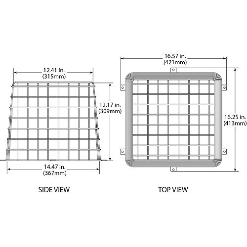 Safety Technology International, Inc. STI-9730 Steel Wire Guard Damage Stopper® Cube Cage Approx. 12" x 12" x 12"