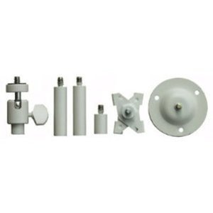 VideoSecu One Height Adjustable 2"-6" Camera Wall Ceiling Mount Bracket for CCTV CCD Box Body Camera Pan Tilt Bracket 1A2