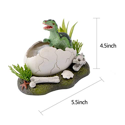 Saim New Born Baby Dinosaur Live Action Aquarium Ornament Fish Tank Air Bubbler Decorations