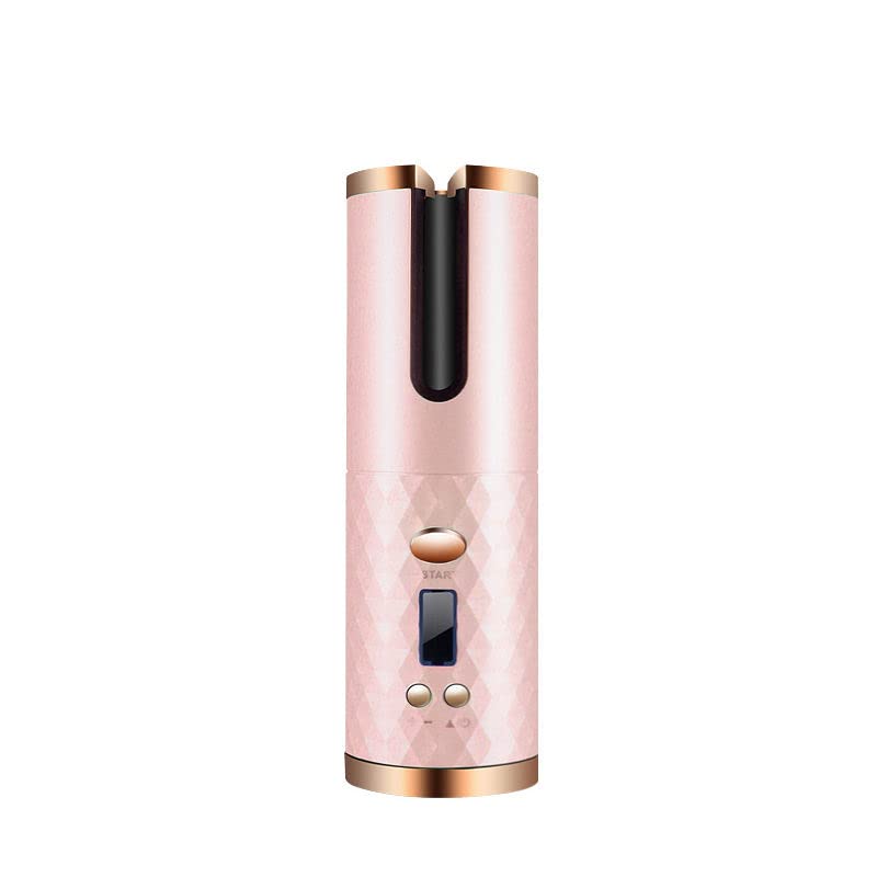 Automatic Rotating Curling Iron,Wireless Hair Curler,6 Temps Modes LCD Display Cordless Automatic Curler USB Rechargeable Crimping Mini Curling Iron Hair Curling Machine for Wave Hair