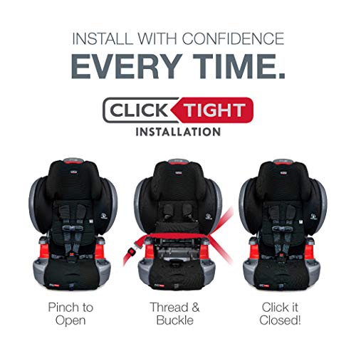 Britax Grow with You ClickTight Plus Harness-2-Booster Car Seat, Otto Safewash Fabric