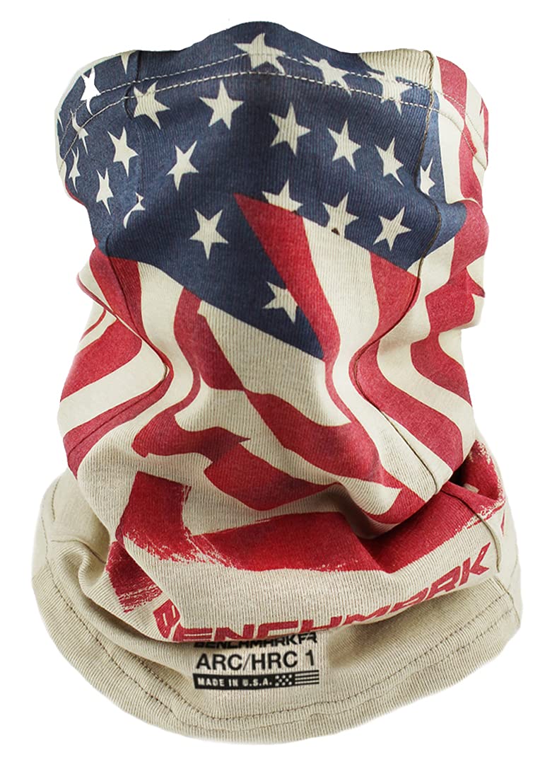 BENCHMARK FR Flame Resistant Face Mask Neck Gaiter - CAT1 (Skull - Gray)