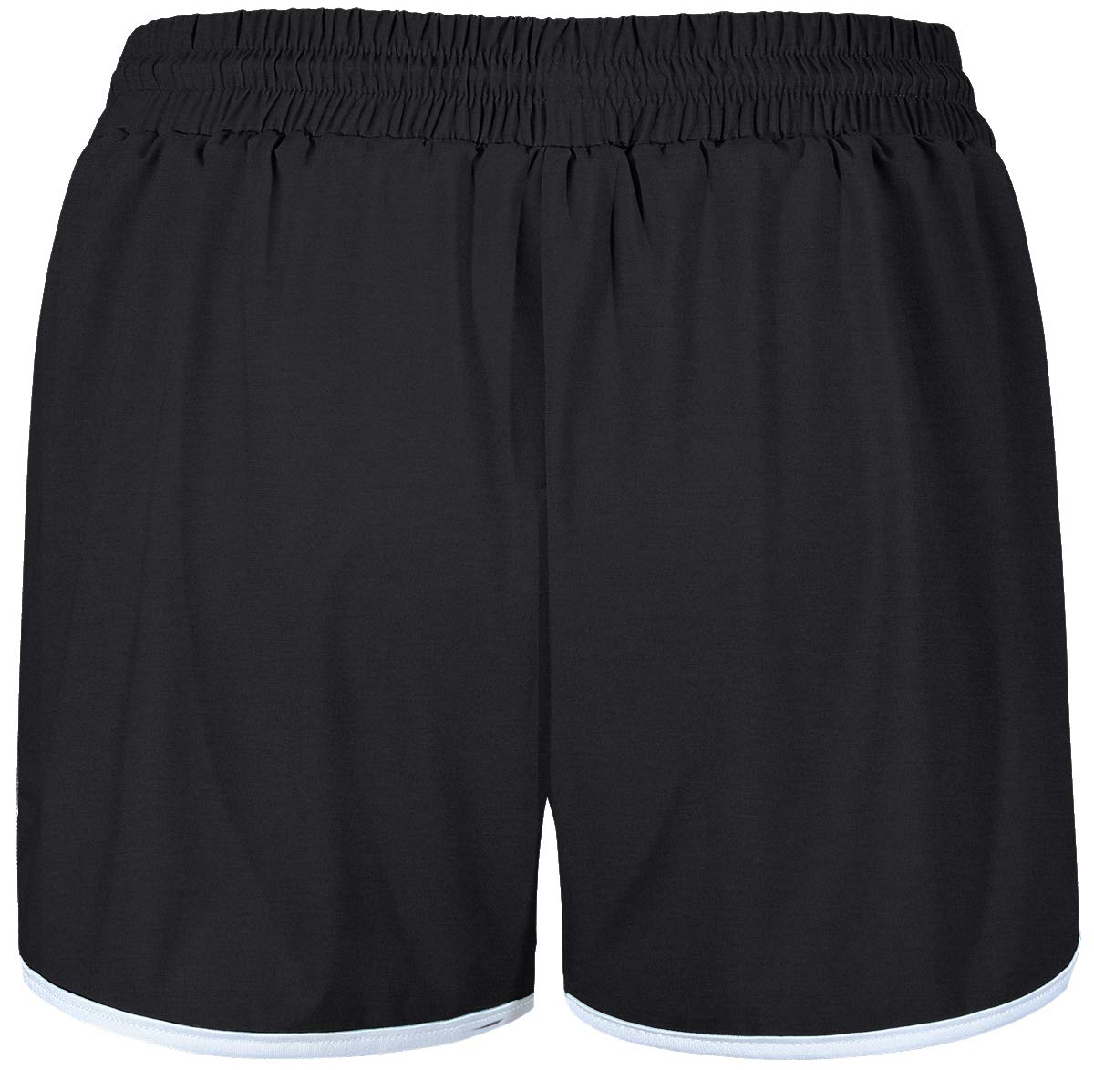 BLEVONH Womens Shorts for Summer Clothes Athletic Womens Running Shorts for Women Workout Gym Yoga Active Wear Black White Drawstring S