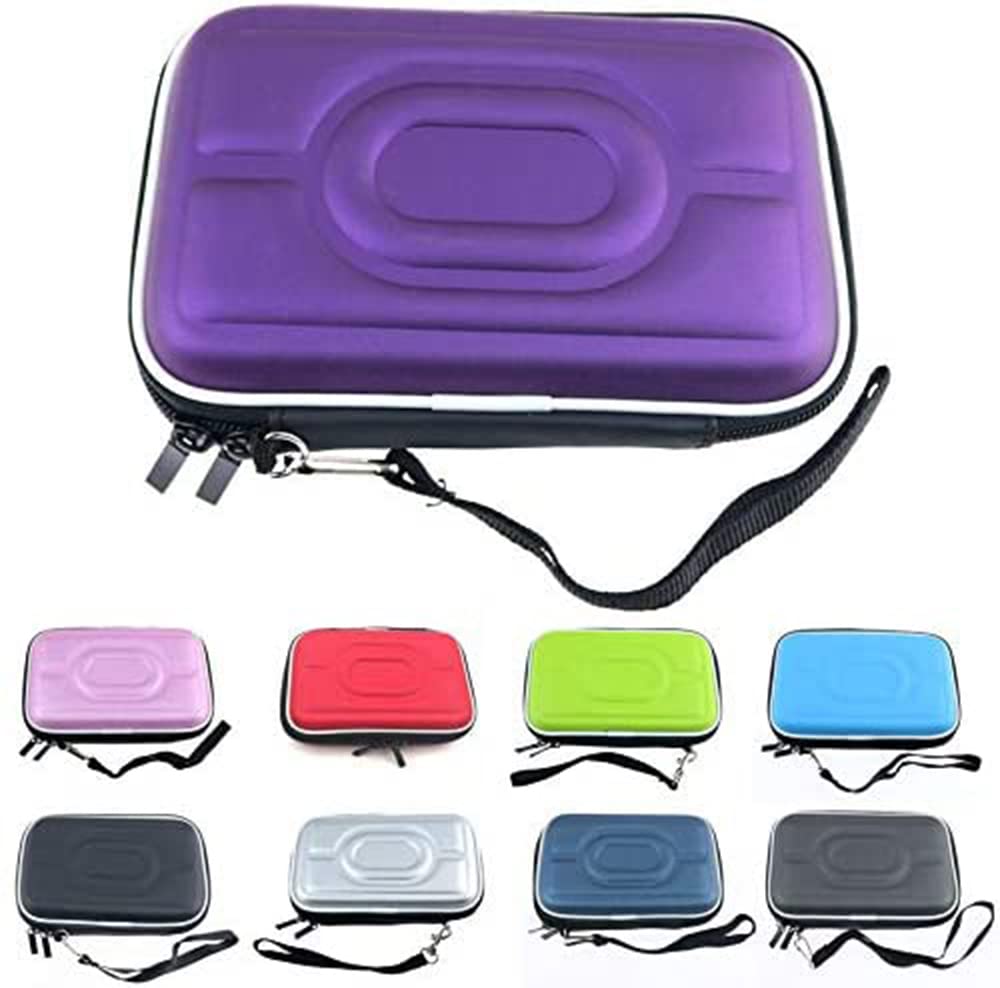 Protective Travel Carrying Hard Pouch Case Bag Cover for Game Boy Advance Color Pocket GBA GBC GBP Console for Nintendo DS Lite NDSL NDSi EVA Storage Replacement (Black)