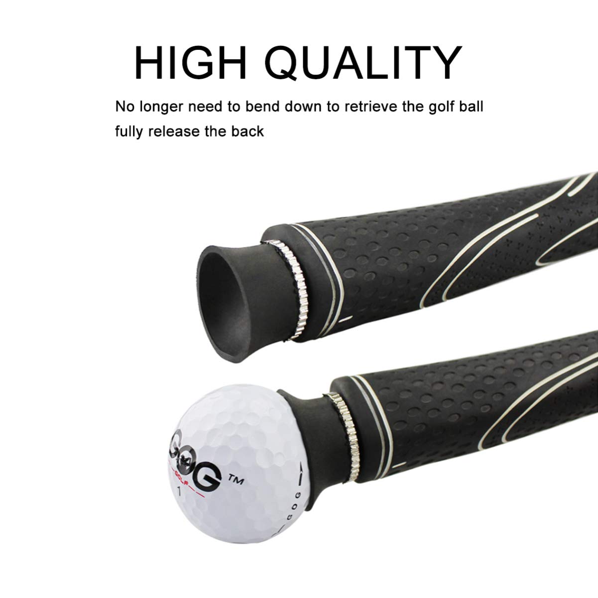 BESPORTBLE Golf Ball Retriever Golf Ball Pick Up Sucker Tool Suction Cup for Putter Grip Golf Training Accessory