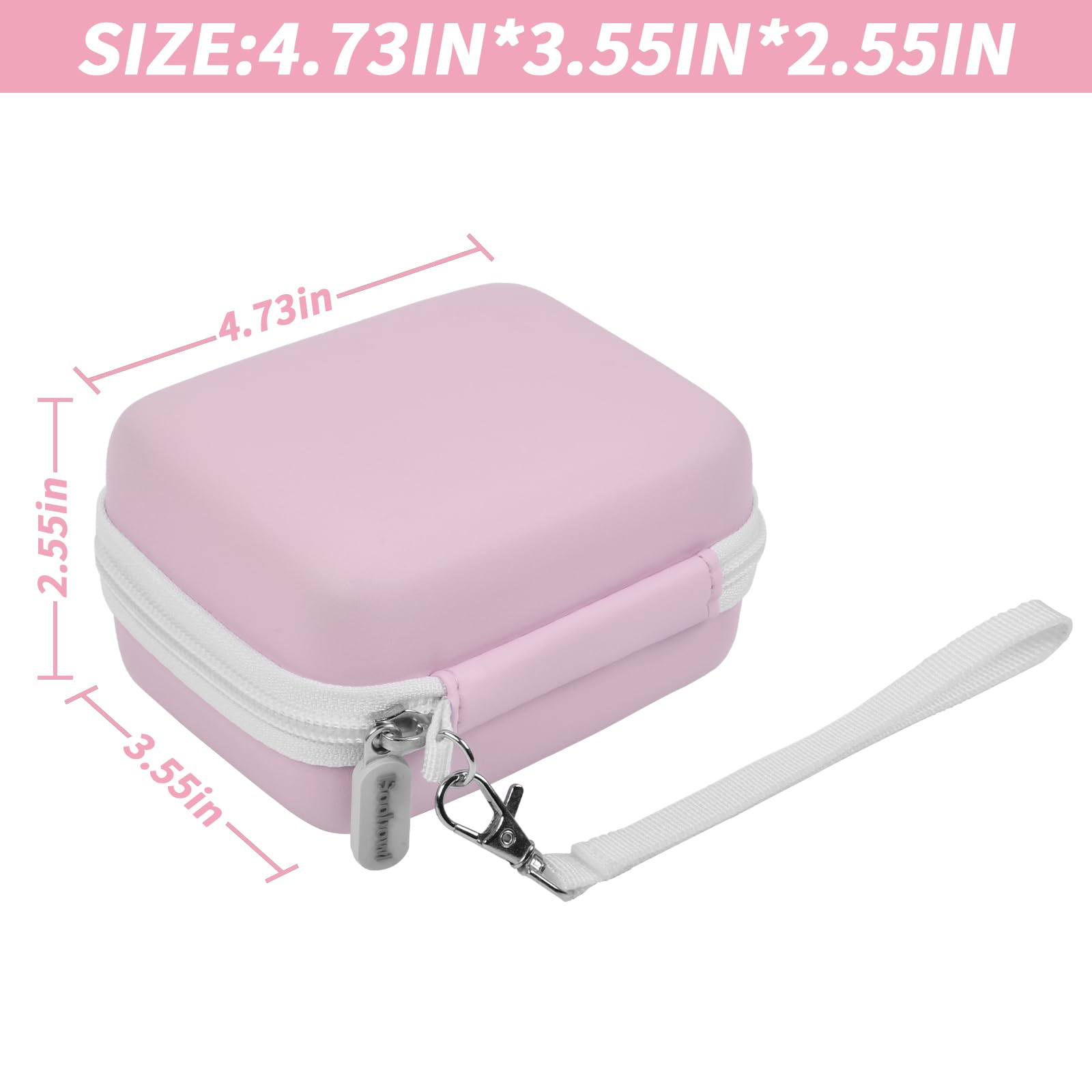 Boobowl Digital Camera Case Compatible with Yifecial/for EROOLU/for VAHOIALD/for Kaisoon/for Kodak Pixpro/for Canon PowerShot ELPH 180 190/ for Sony DSCW800 DSCW830 Kids Cameras (Pink)