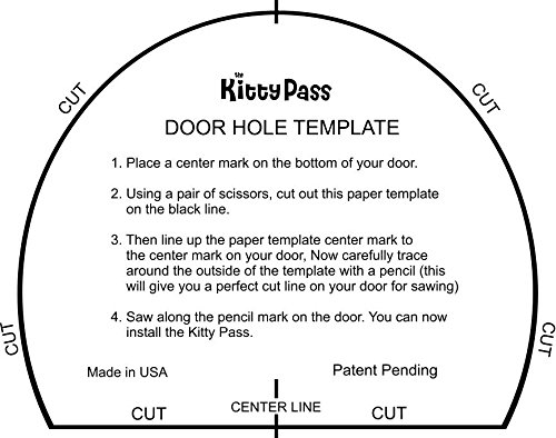 The Kitty Pass Interior Cat Door Hidden Litter Box Pet Door for Cats up to 21 lbs Pet Box