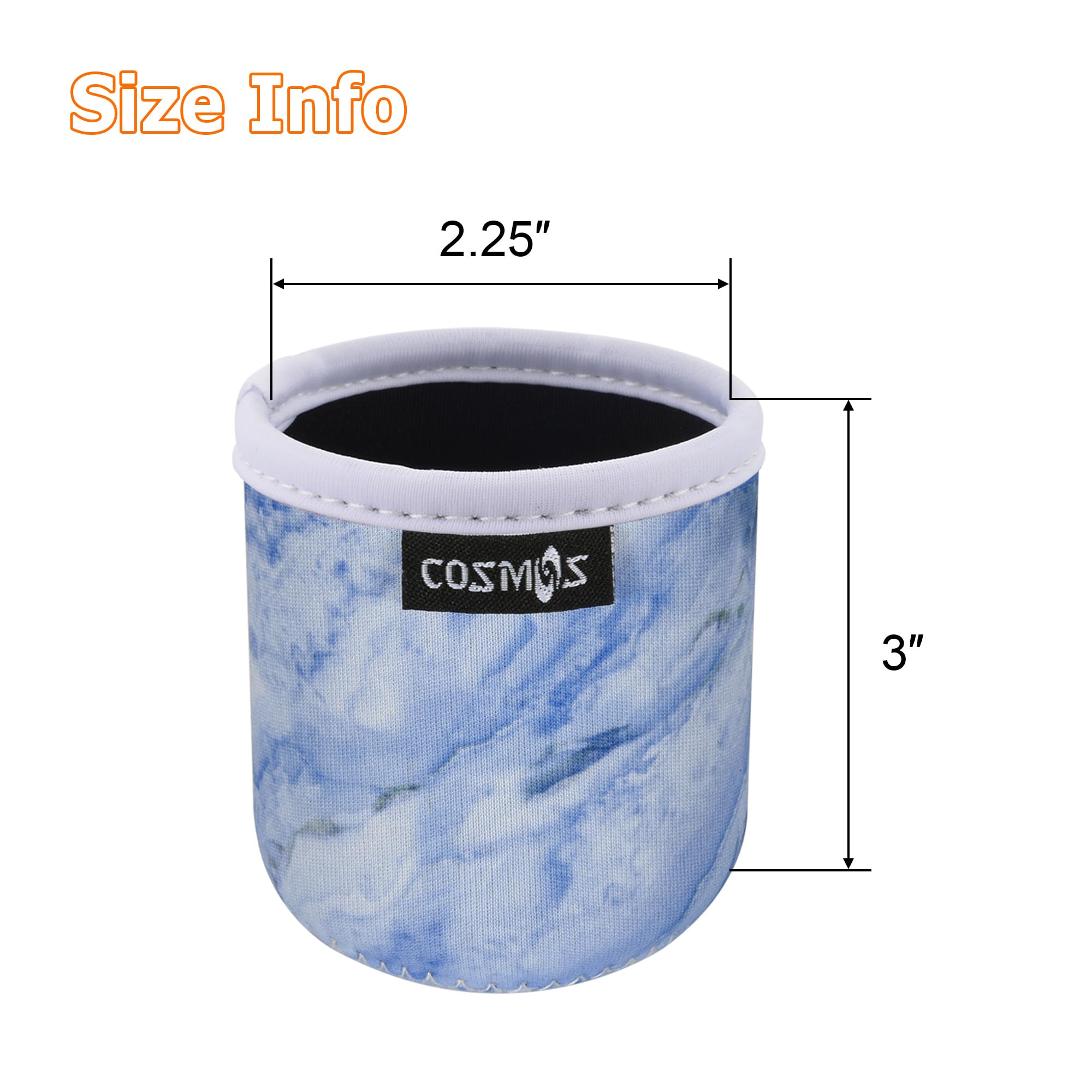 Cosmos 4 Pcs Soft Neoprene 7.5 Fl Oz Mini Can Sleeves Insulators Can Cooler Sleek Can Drink Covers Neoprene Can Sleeve Holder Beverage Insulator Cover for Energy Drink & Beer Cans