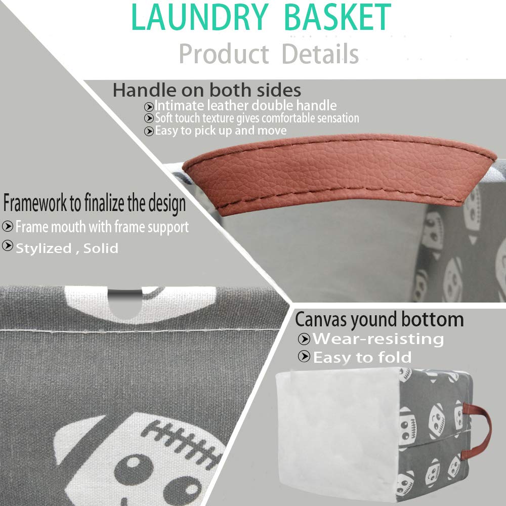 BOOHIT Rectangular Storage Basket,Nursery Hamper Canvas Fabric Toy Storage Organizer Bin,Waterproof Storage Box,Laundry Basket for Kid Rooms,Playroom,Shelves,Toy Basket,Gift Basket (Basketball)