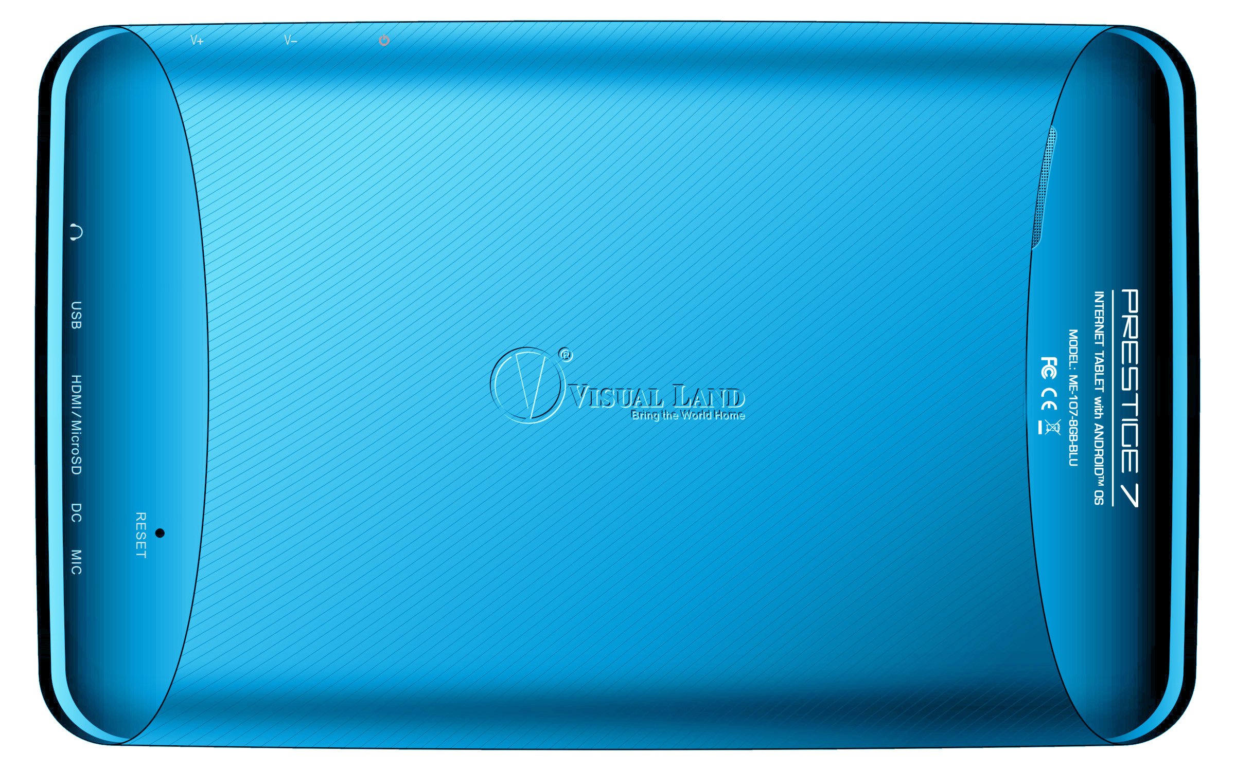 Visual Land Prestige 7-7" Android Tablet with 8GB Memory (Blue)