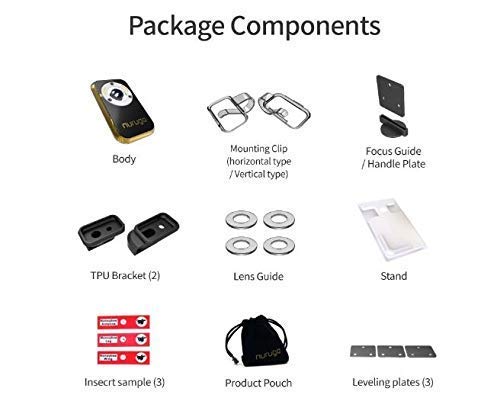 Nurugo Micro Smartphone Microscope (Silver) 400X Magnification Including Brackets for iPhone - Share Media with The Nurugo Application(Android & iOS) (Silver)