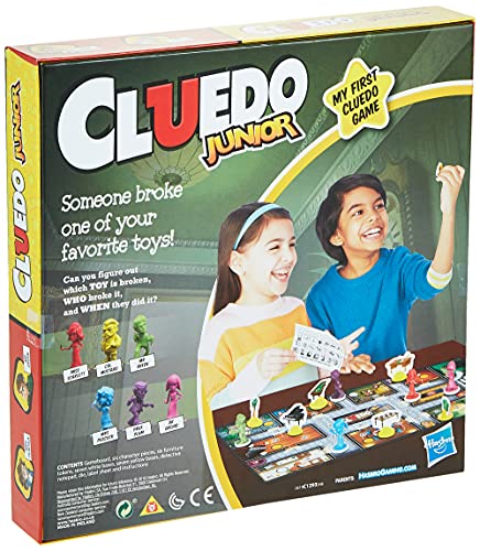 Hasbro Gaming Clue Junior Board Game for Kids Ages 5 and Up, Case of The Broken Toy, Classic Mystery Game for 2-6 Players,4.13 x 26.67 x 26.67 cm
