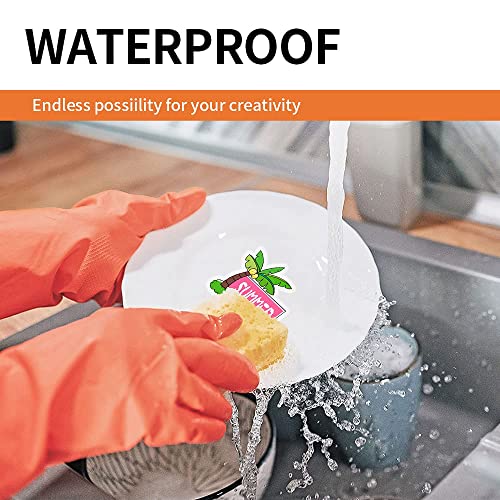 Stampcolour Printable Vinyl Sticker Paper for Cricut,Transparent No-Waterproof, Clear Decal 50 Sheets Self-Adhesive Crafts,Dries Quickly Tear Resistant-for Any Epson HP Canon Sawgrass Inkjet Printer