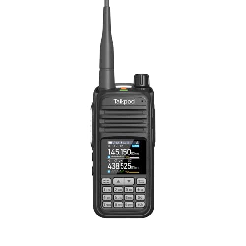 Talkpod A36Plus GMRS Handheld Radio,512 Channel Ham Walkie Talkies for Adult Long Range, AM AIR VHF UHF 7-Band Receive