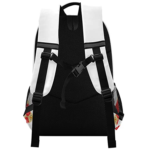 Dallonan Backpack Funny Chicken Yellow Animal School College Backpack Laptop Casual Daypack
