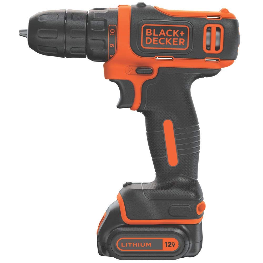 BLACK+DECKER 12V MAX Cordless Drill/Driver (BDCDD12C) (Renewed)