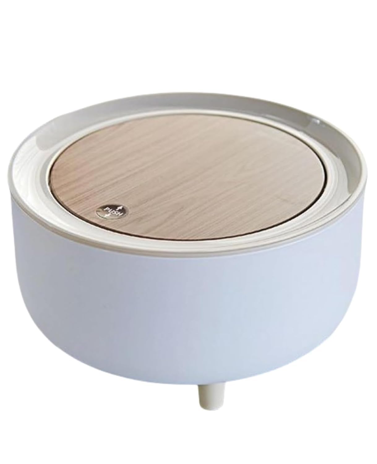 Generic 2L Trash Desktop Bin Home/Office Rubbish with Button Can Dust Bin Lid Lock