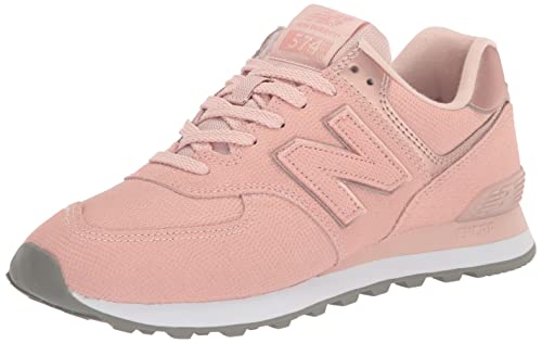 New Balance Women's 574 V2 Embellished Sneaker, Pink/Pink, 7.5