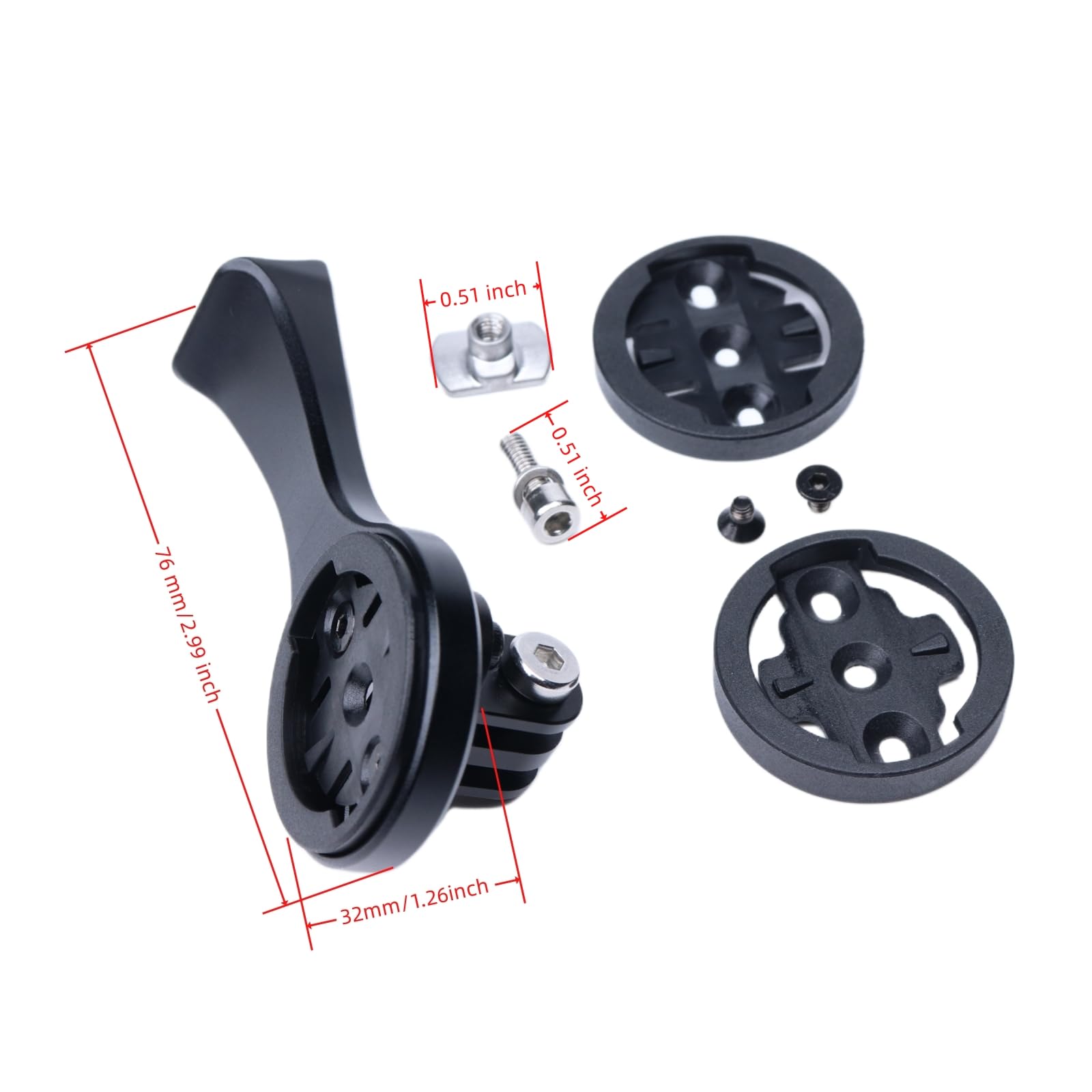 Bike Computer Mount Bracket Set Compatible with Garmin/G/G+/Wahoo/Bryton for Specialized S-Works VENGE Sl7 Stem Bike GPS Adapter Combo Kit