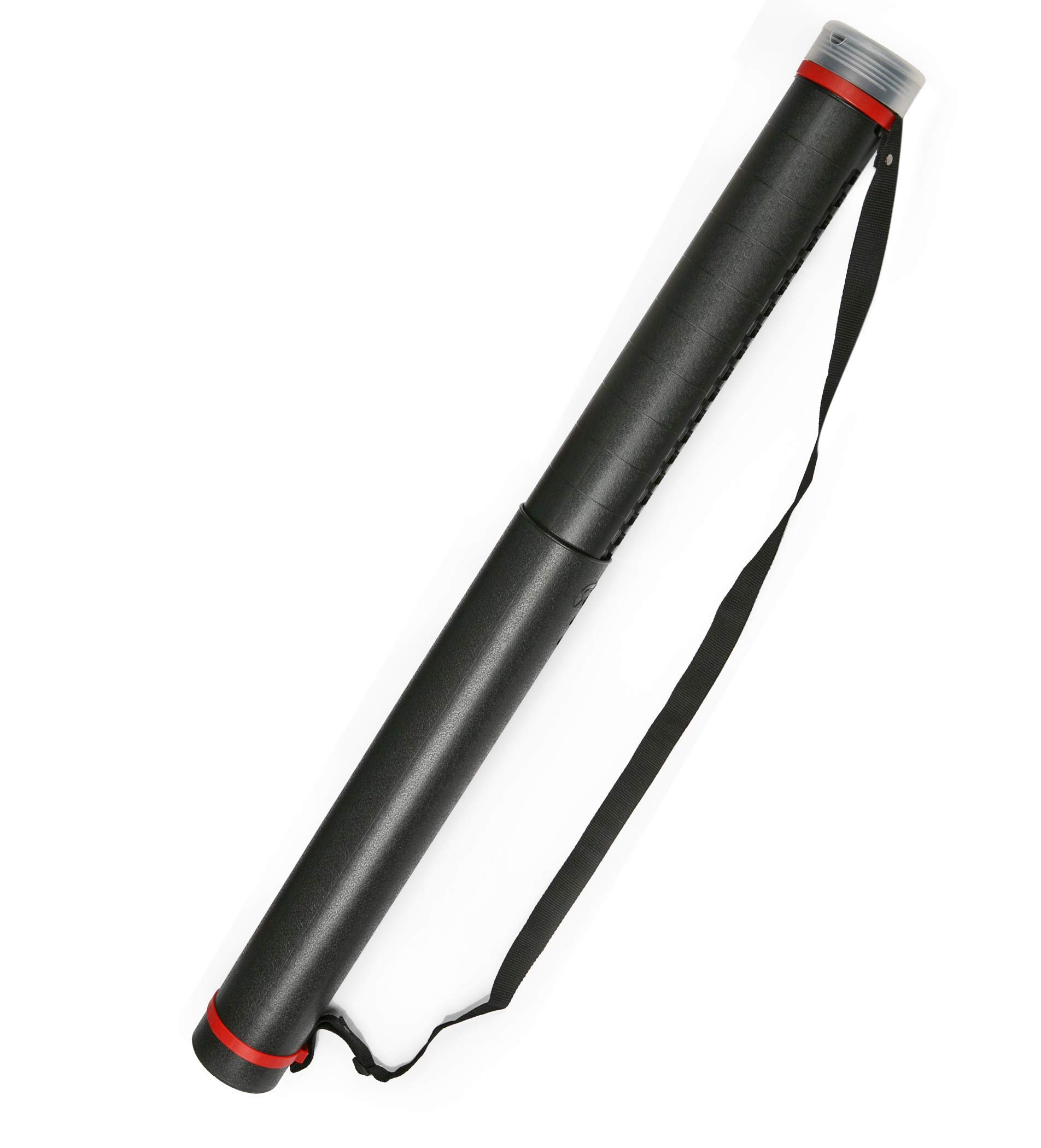 Hang-A-Plan Blueprint, Document, Poster Tube with Carry Strap, Expandable 24" to 39", Hard Plastic