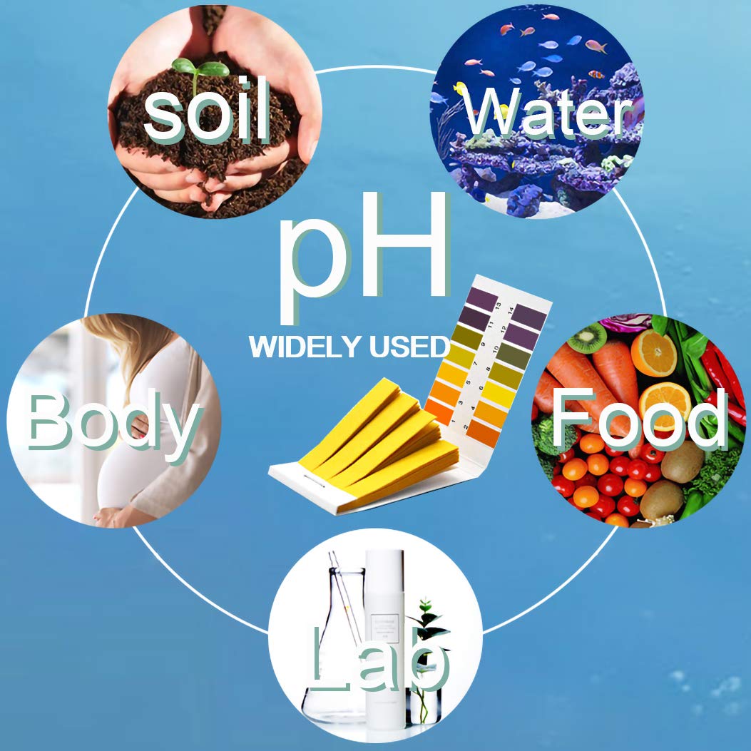 Litmus PH Test Strips 160 Strips, Professional Universal pH.1-14 Test Paper with Test Pipette Droppers, for Teaching, Student, Chemistry Experiment, Saliva Urine Water Soil & Diet pH Monitoring