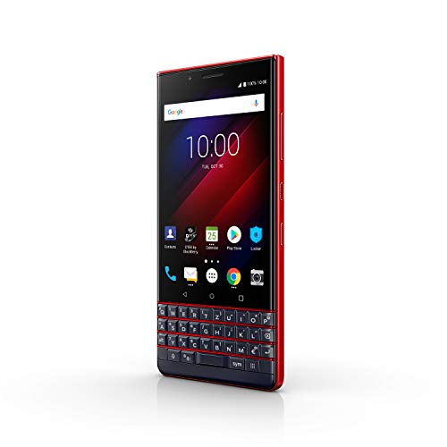 BlackBerry KEY2 LE (Lite) Dual-SIM (64GB, BBE100-4, QWERTZ Keypad, GSM Only, No CDMA) Factory Unlocked 4G Smartphone (Atomic Red) - International Version