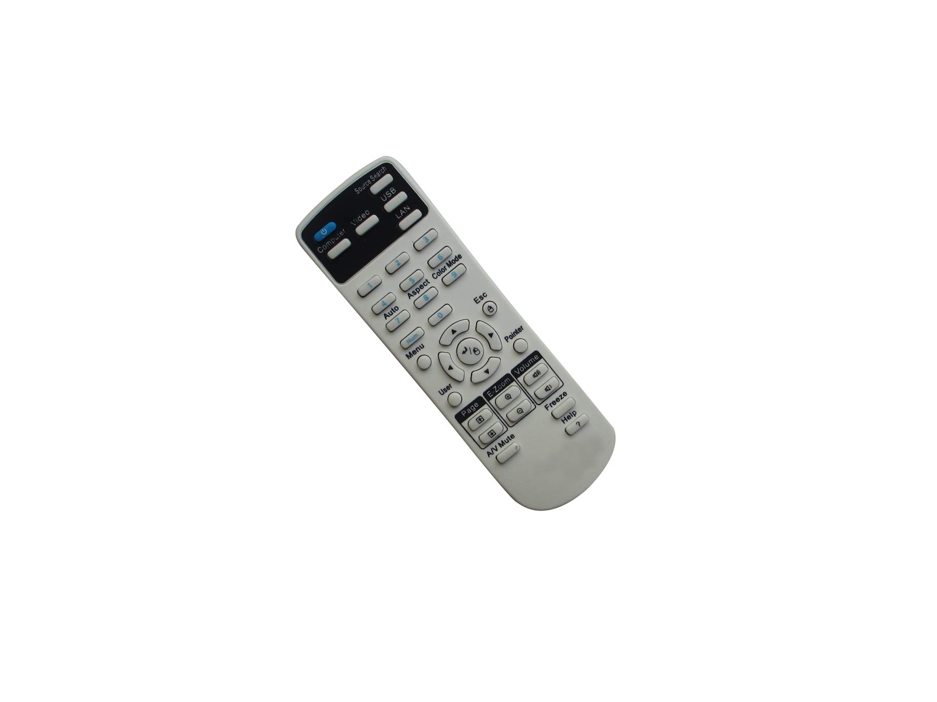HCDZ Replacement Remote Control for Epson 159917600 156606400 VS200 EX3200 EX5200 EX7200 EX2200 3LCD Projector