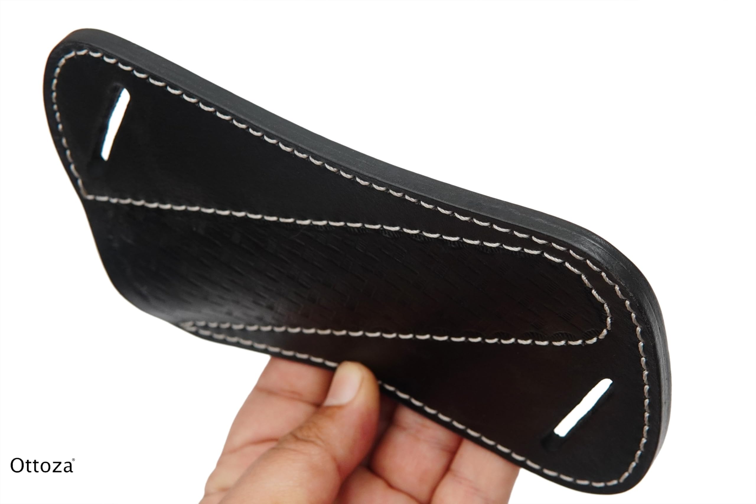 Ottoza Leather Knife Sheaths for Fixed Blade Knives, RIGHT HAND CROSS DRAW Knife Sheath, Leather Knife Sheath for Belt, Leather Knife Holster Belt Knife Holder, Pancake Knife Sheath for Belt No:336