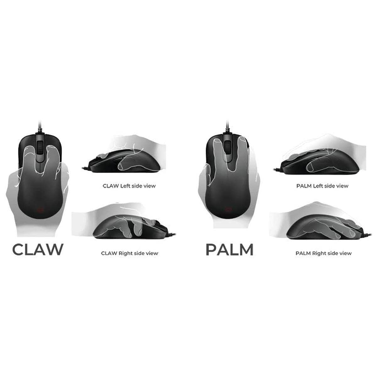 BenQ Zowie S2 Symmetrical Gaming Mouse for Esports | Professional Grade Performance | Driverless | Matte Black Coating | Small Size