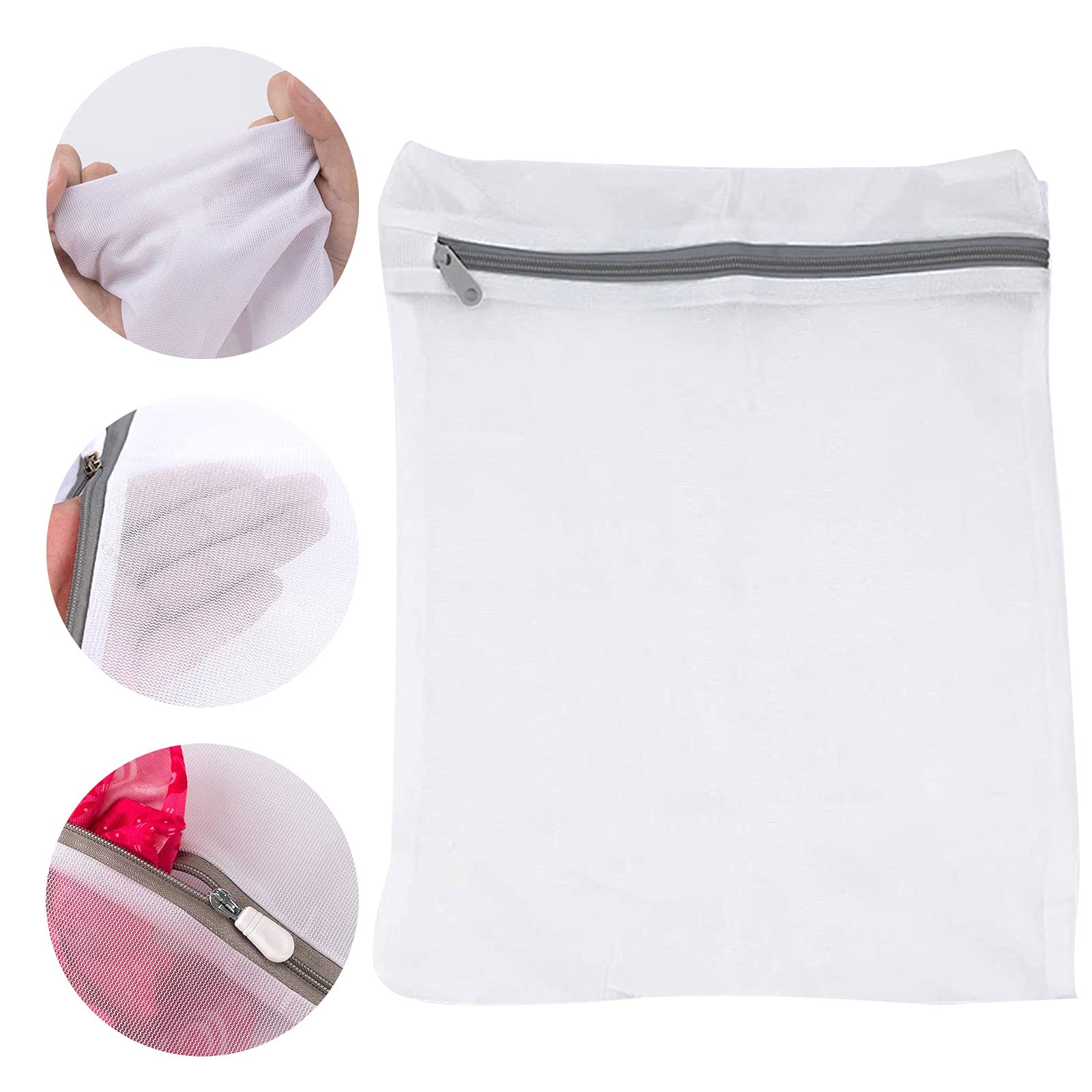 Durable Fine Mesh Delicates Laundry Bags for Socks Delicates Washing Machine Underwear Lingerie Hosiery Sleepwear Extra Large New Honeycomb Mesh Laundry Wash Bag 3 Pack 12" x 16"
