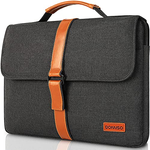 DOMISO 12.5-13 Inch Laptop Sleeve Case Handbag with Velcro Compatible with MacBook Pro 14 inch 2021 2022 M1 Pro / 13.5" Surface Book/Lenovo/HP,Dark Grey