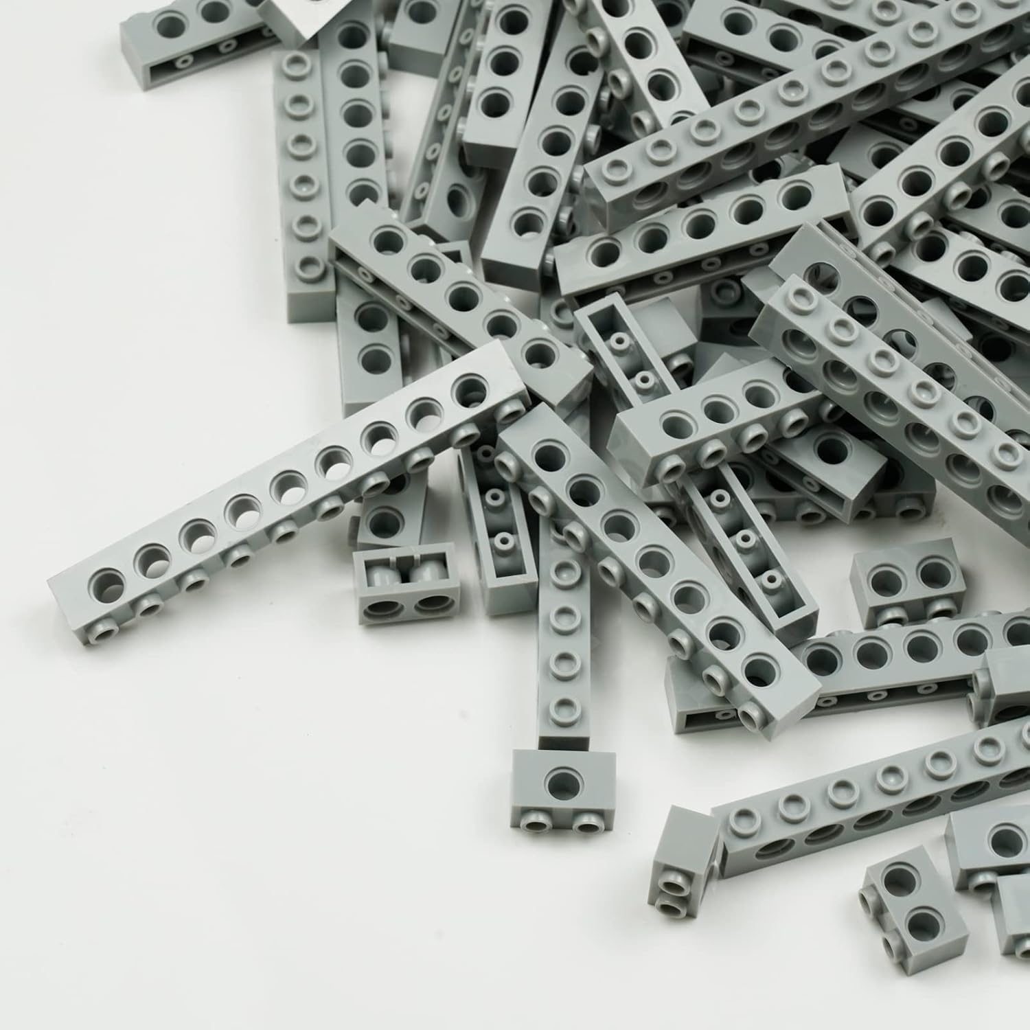 BroTex Technical Parts Beams Series - 500G Brick Connectors Building Block Sets, Classic Bulk Pieces Toys