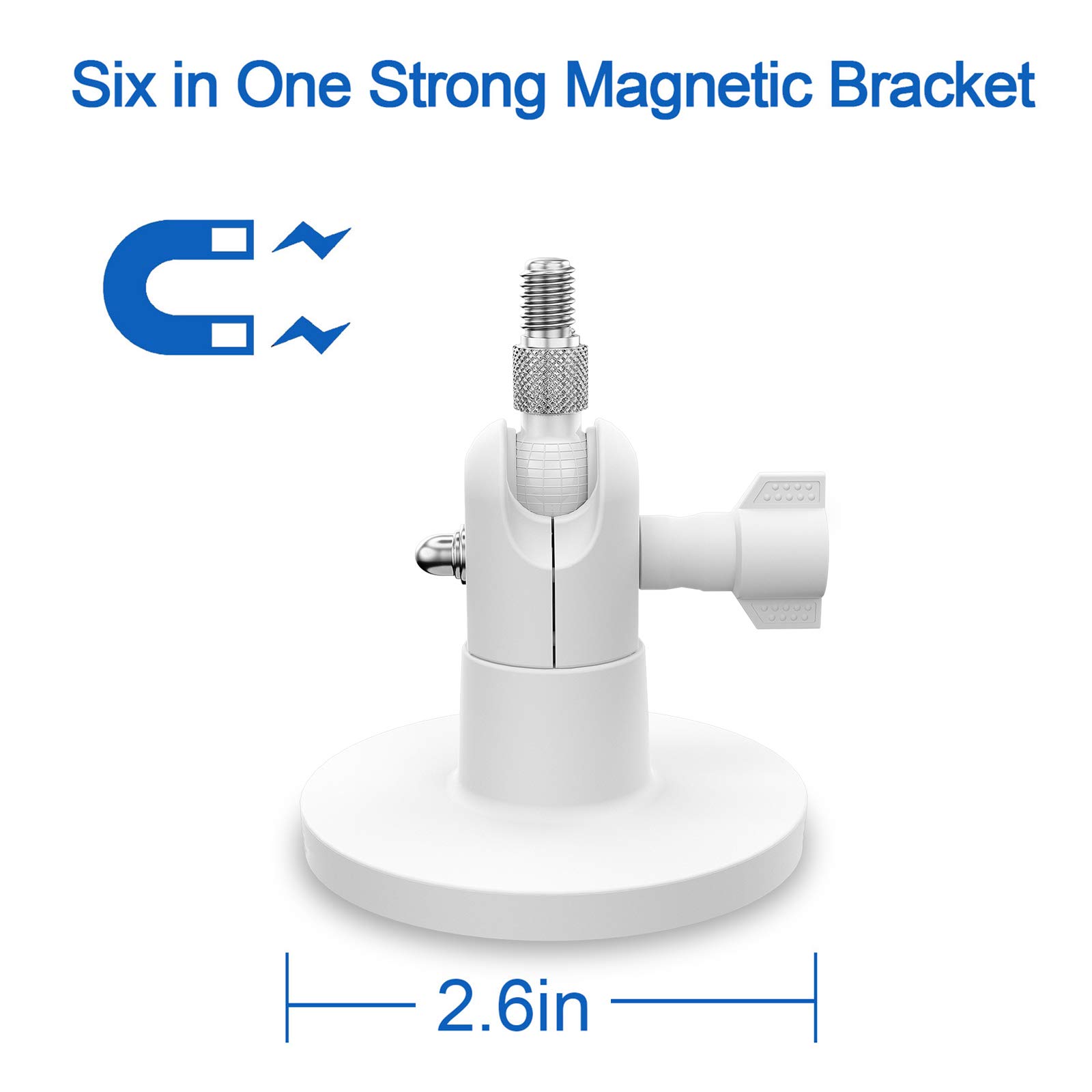 Magnetic Camera Wall Mount Stand for Blink Mini, Blink Mini 2,Blink Outdoor 4/3,Blink XT/XT2, Blink Indoor, No Tools Directly Attached to Steel or Other Magnetic Surfaces ,White