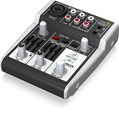 Behringer XENYX 302USB Premium 5-Input Mixer with Mic Preamp and USB/Audio Interface
