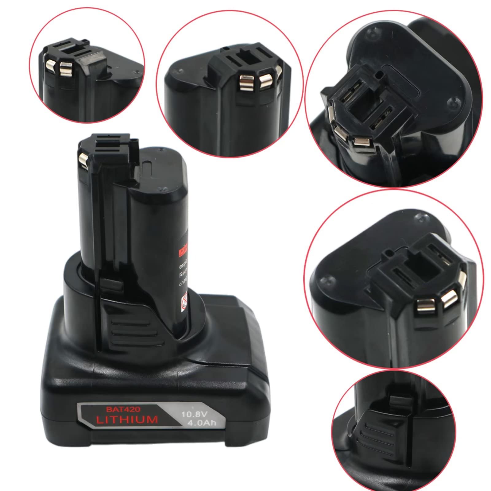 Taurus King Compatible with Bosch 12 Volt Lithium ion Battery 3.0Ah 3000mAh Suitable for 12V Li-ion Electrical Tools Replaceable Batteries
