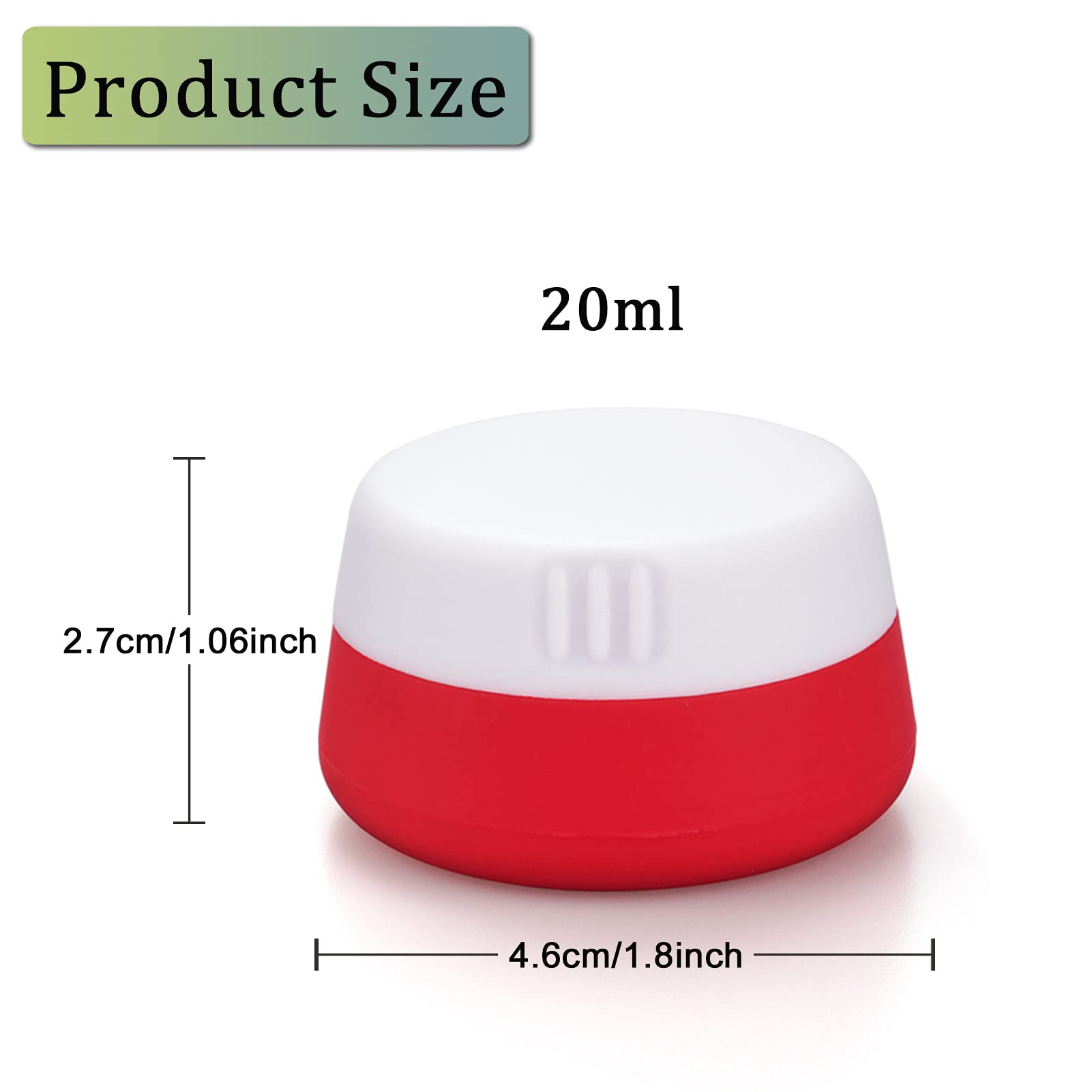 Cosywell Glass Spray Bottles Empty 16oz Boston Round Bottle Refillable Container Small Travel Containers 20ml for Toiletries TSA Approved Silicone Cream Jars