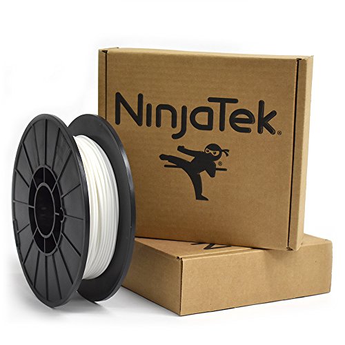 NinjaTek - 3DAR0017505 3DAR00117505 Armadillo TPU Filament, 1.75mm, TPE.5kg, Snow (White) (Pack of 1)