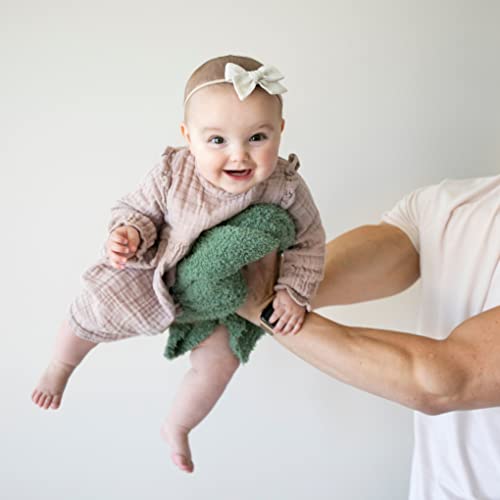 SARANONI Bamboni Luxury Bamboo Baby Blanket (Mini (15"x20"), Olive)
