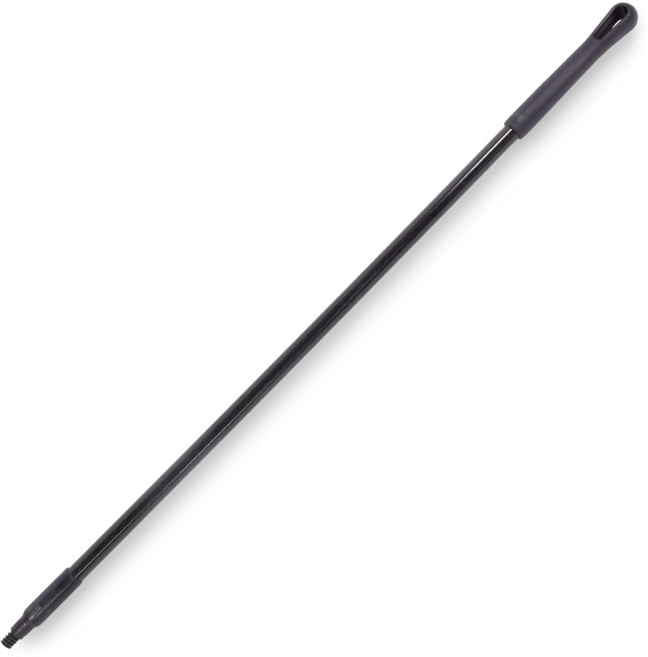 SPARTA 41225EC03 Fiberglass Broom Handle, Mop Handle, Replacement Handle With Acme Threaded Tip For Commercial Cleaning, 48 Inches, Black, (Pack of 12)
