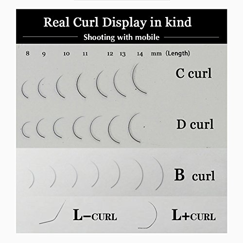 Black False Eyelashes Extensions Makeup Mink Eyelash Single Length Fake Individual Eye Lash 100% Handmade for Professional Use (D Curl 0.05mm Thickness 14mm Length)
