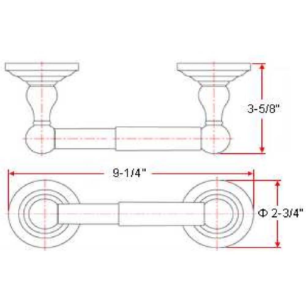 Design House 538363 Calisto Toilet Paper Holder, Satin Nickel, One Size