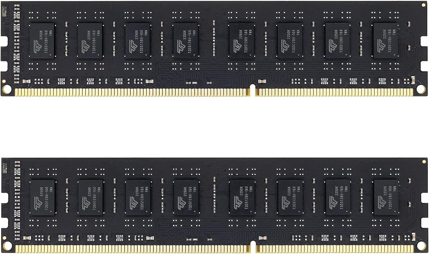 Timetec 16GB KIT(2x8GB) DDR3 / DDR3L 1333MHz PC3-10600 Non-ECC Unbuffered 1.5V / 1.35V CL9 2Rx8 Dual Rank 240 Pin UDIMM PC Desktop Computer Memory RAM Module Upgrade (16GB KIT(2x8GB))