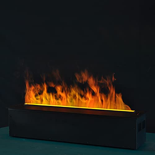 Electric Fireplace 29.5-inch Wall Mount/Wall Insert Halogen Lamp Electric Fireplace with Automatic Water Filling Function and Flame Adjustment 3D Fire Effect Fireplace Heater