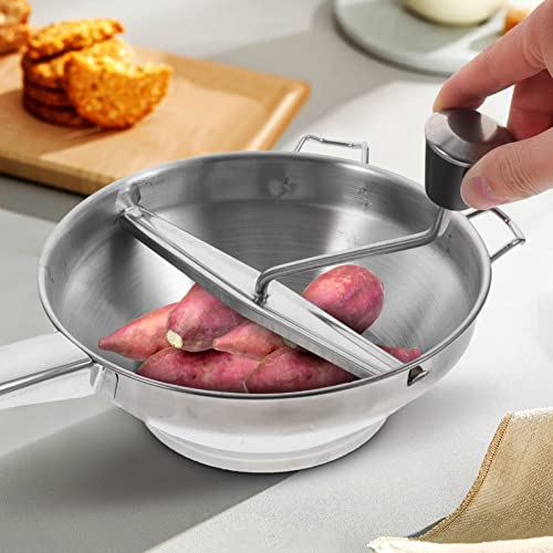 DOITOOL Food Mill Stainless Steel, Food Mill for Tomato Sauce, Applesauce, Puree, Mashed Potatoes, Jams, Food (Silver)