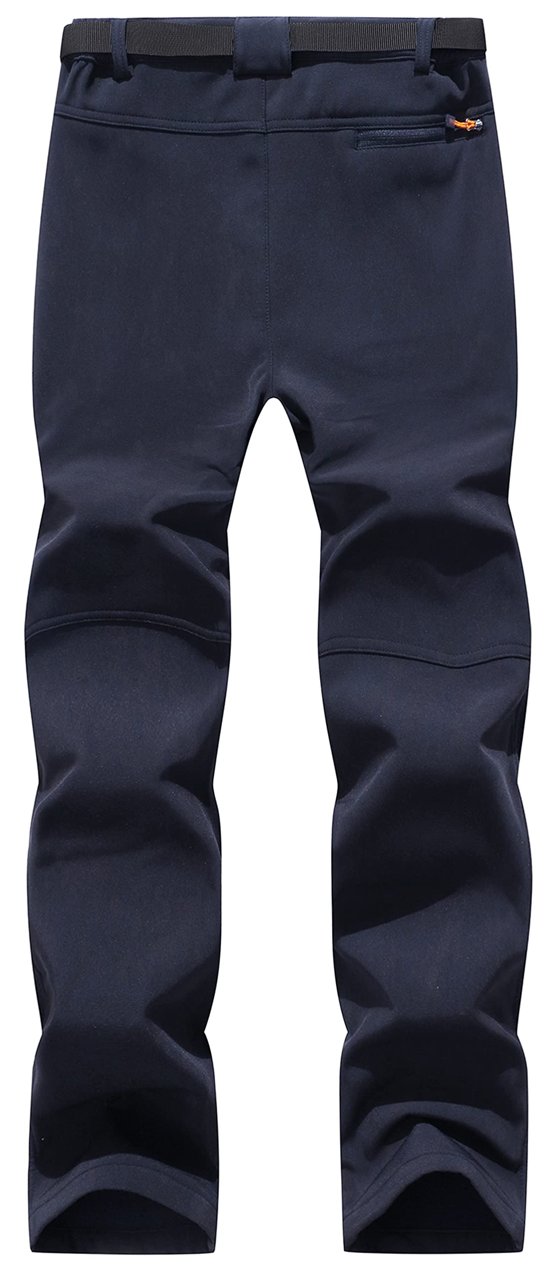 BenBoy Men's Snow Ski Outdoor Waterproof Windproof Fleece Cargo Hiking Pants,AN-SF1602M-Blue-S